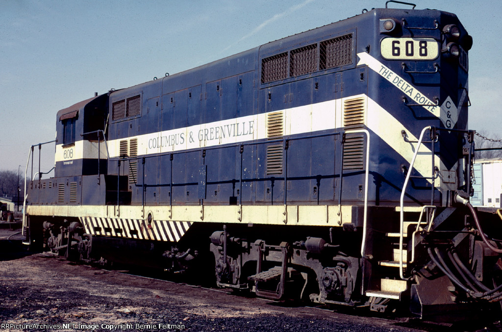 Columbus & Greenville GP7 #608 in the yard